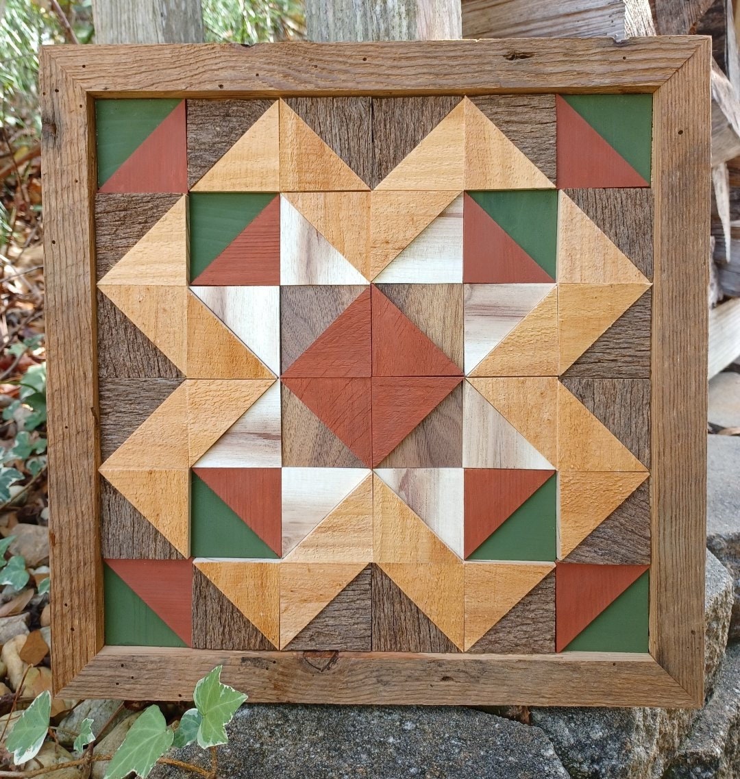 Wood Quilt Square With Gorgeous Wood Textures From Barn Wood - Etsy