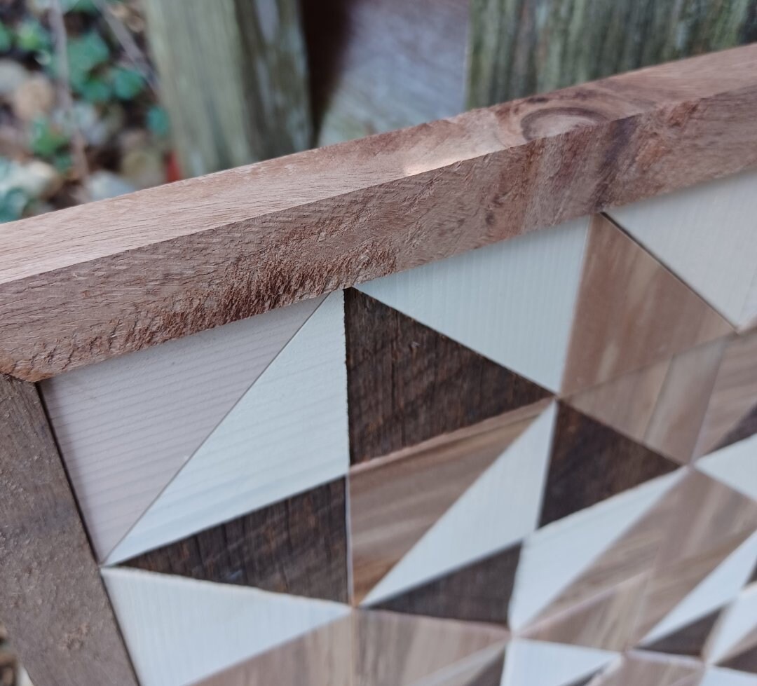 Wood Quilt Square With Natural Wood Grains Colors and - Etsy