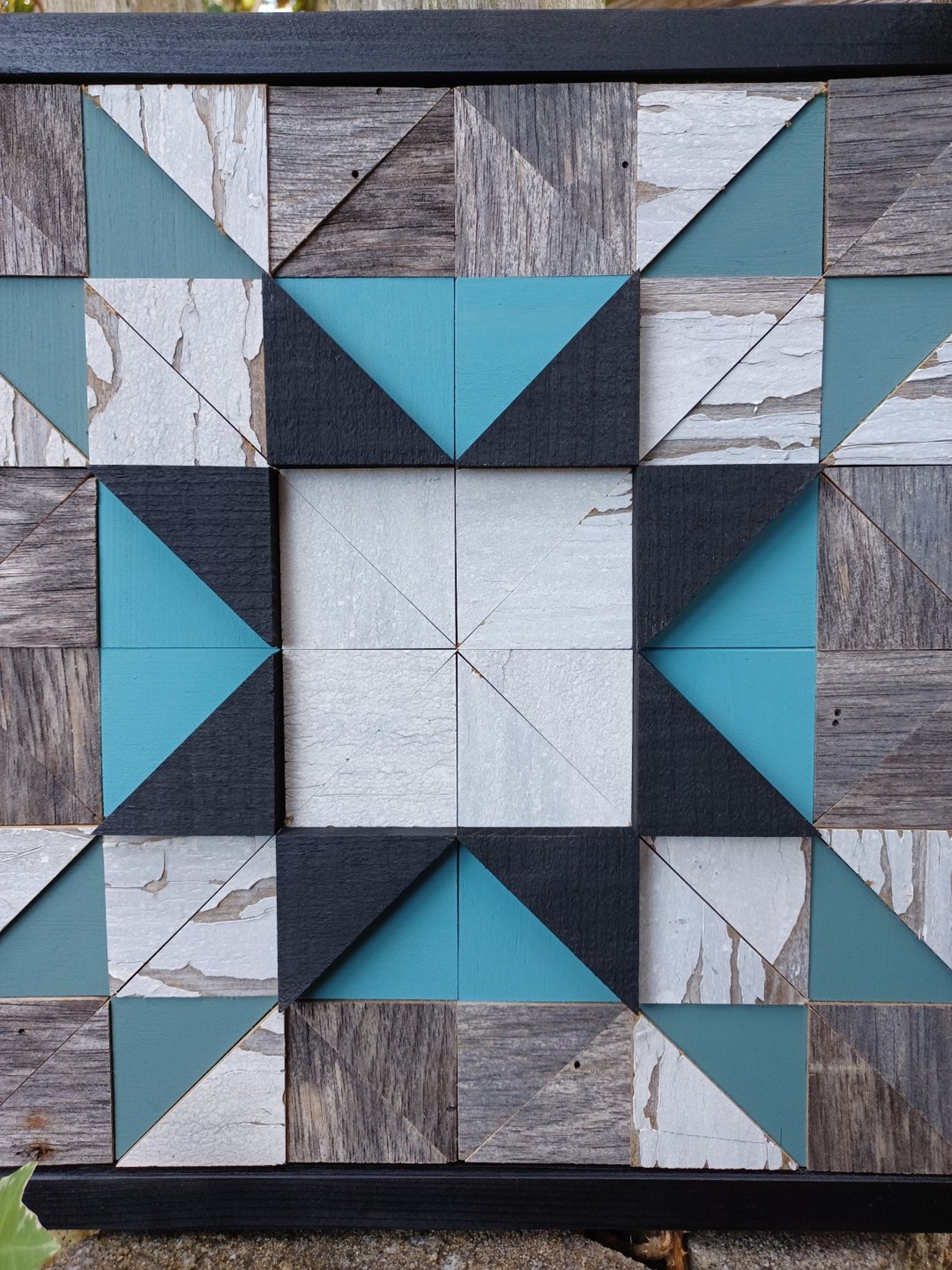 Wood Quilt Square With Barn Wood Chippy Paint - Etsy