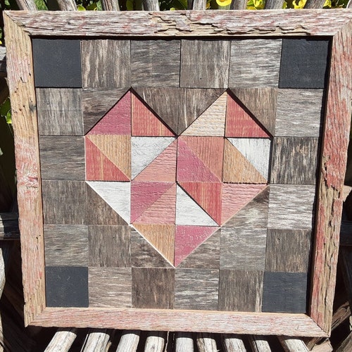 Swoon Pattern Barn Wood Quilt Square Wall Hanging - Etsy