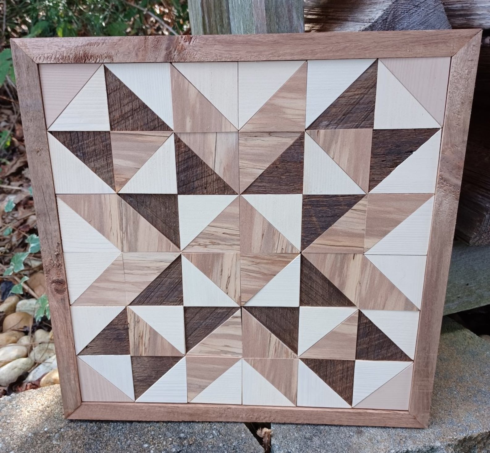 Wood Quilt Square With Natural Wood Grains, Colors and Textures - Etsy