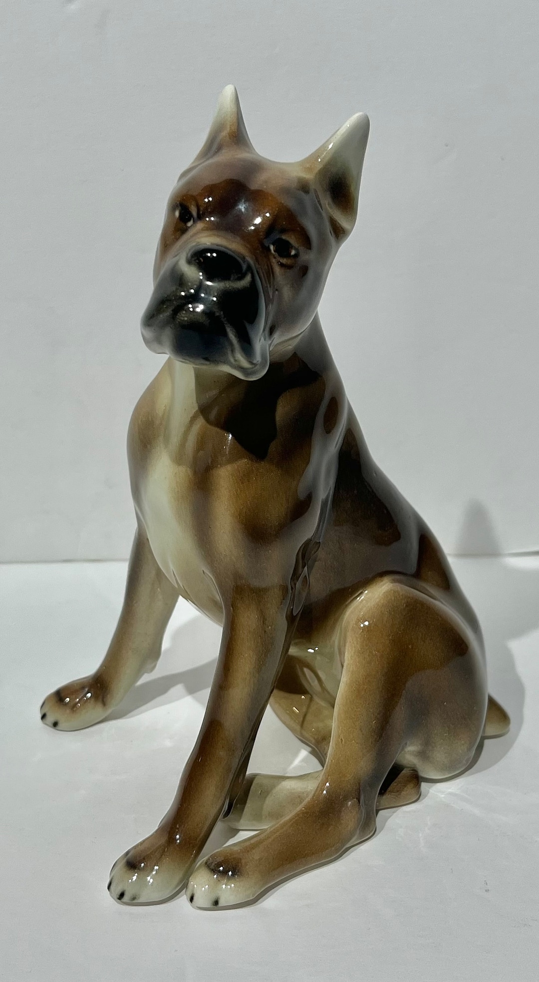 Wien Keramos Austria Vintage Porcelain Sitting Boxer Dog Signed - Etsy