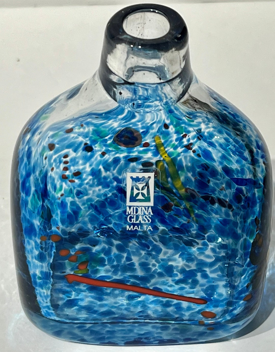 Vintage Mdina Glass Malta Confetti Bud Vase Signed Cool Piece - Etsy