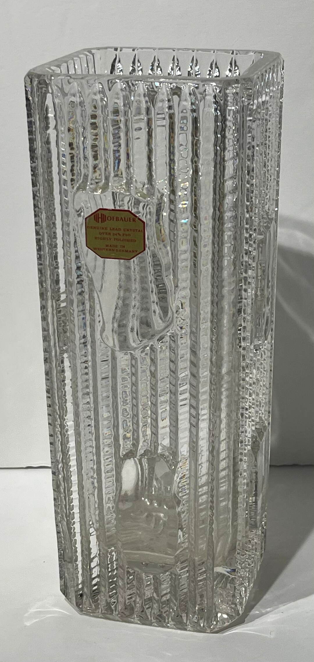 Vintage Hofbauer Lead Crystal Vase West Germany - Etsy