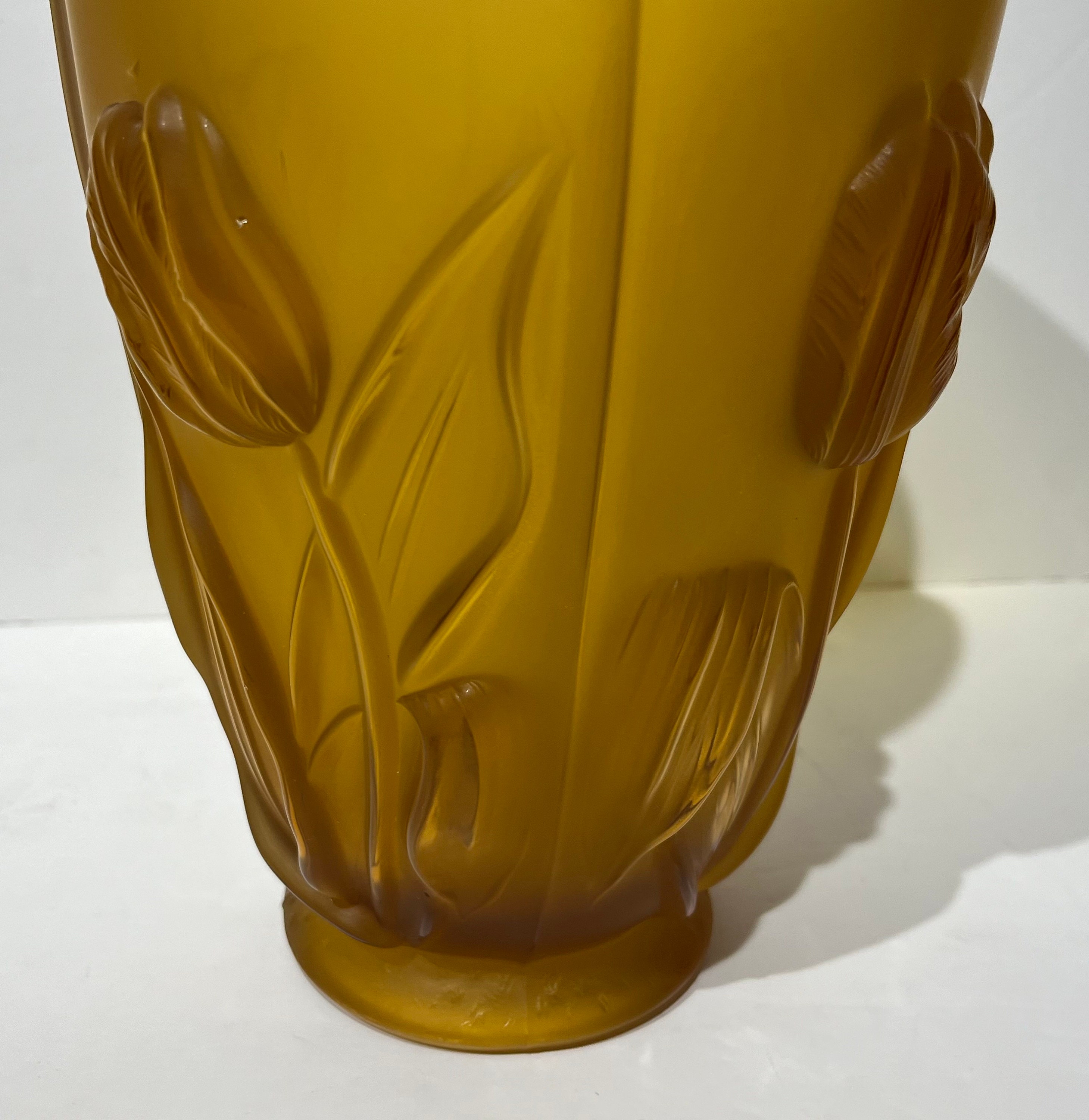 BAROLAC Artist Josef Inwald Antique Art Deco Amber Mat Glass - Etsy