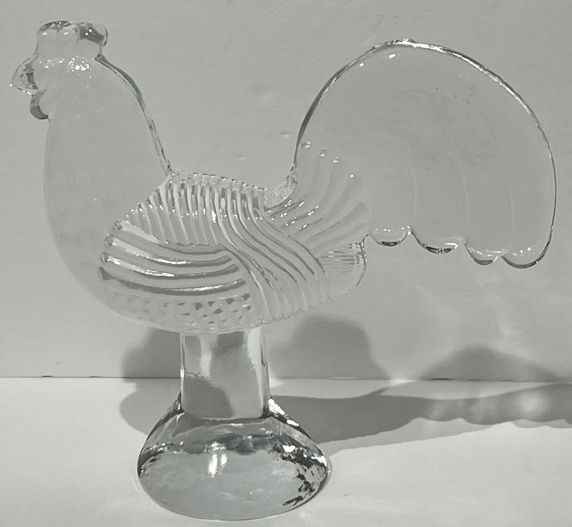 Kosta Boda Crystal Rooster Bertil Vallien Design - Etsy