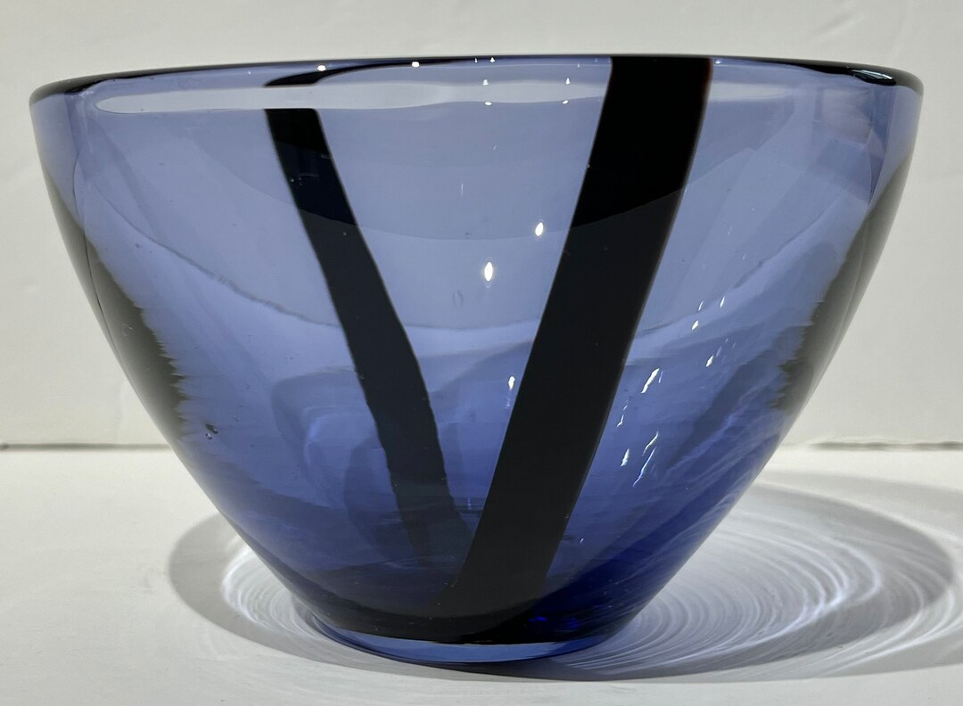 Light Blue Crystal Glass Bowl From LSA Crystal - Etsy