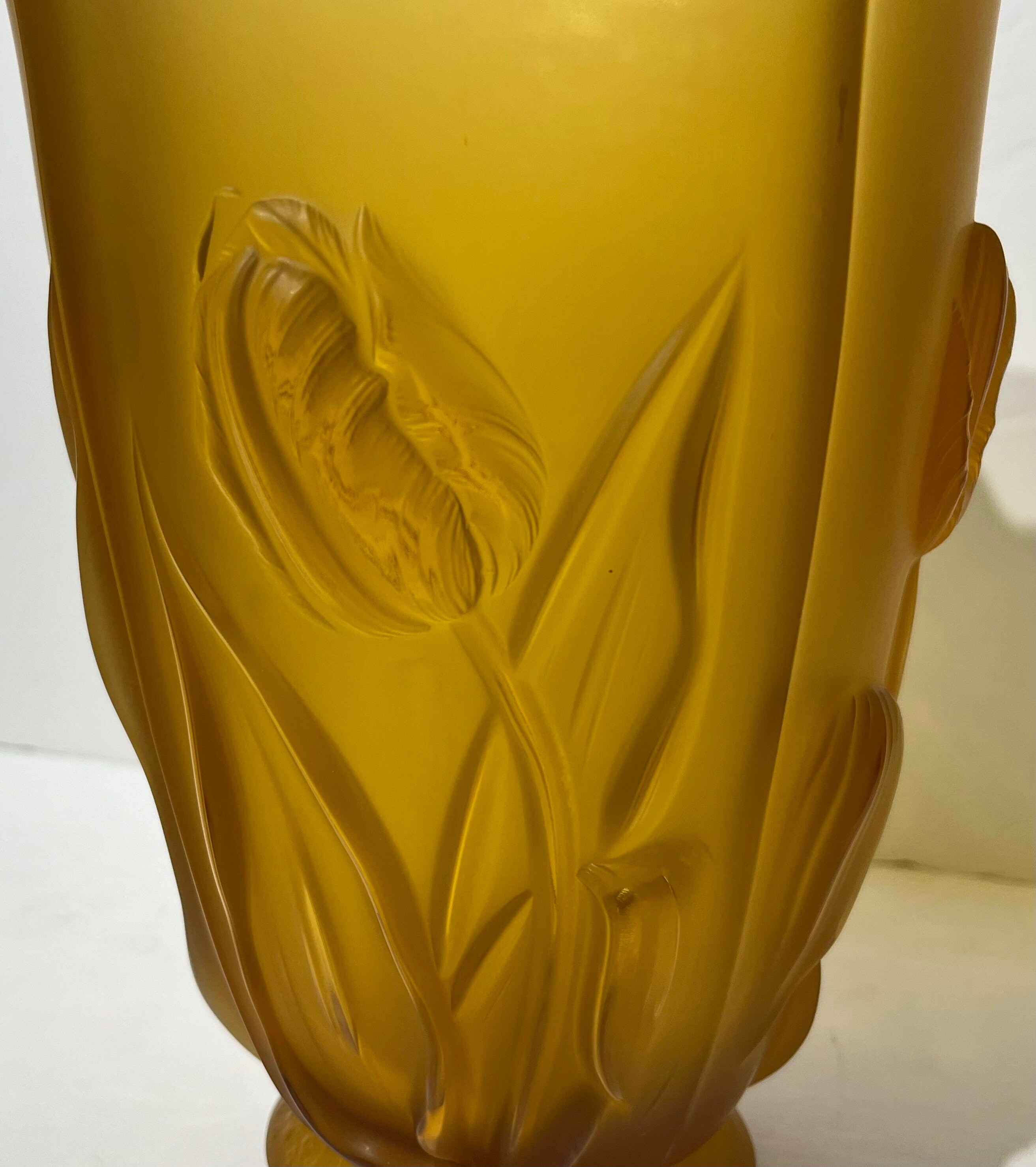 BAROLAC Artist Josef Inwald Antique Art Deco Amber Mat Glass - Etsy