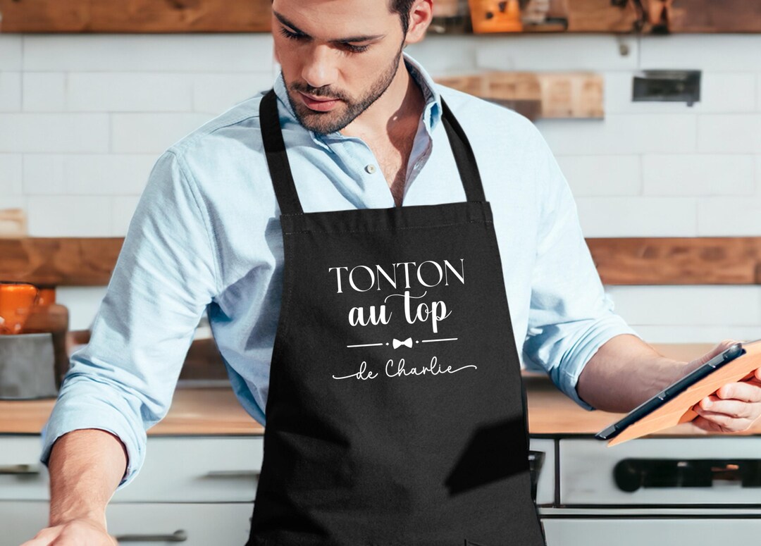 Personalized Kitchen Apron With First Name, Kitchen Gift, Uncle Gift - Etsy