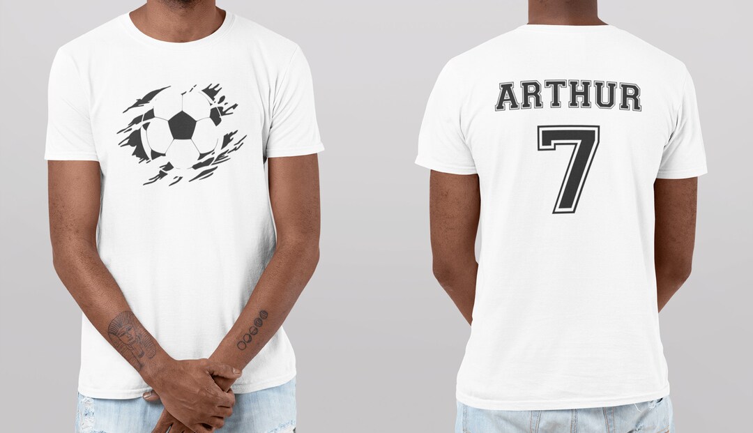 Personalized Football T-shirt, Personalized Footballer Birthday Gift ...