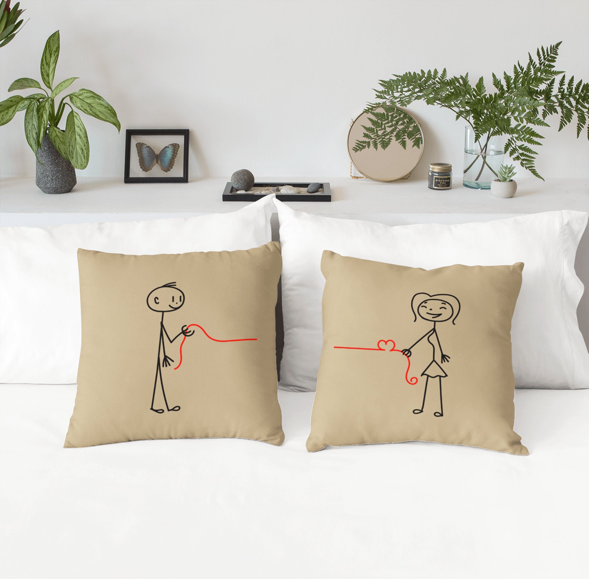 Coussin pour couple à personnaliser | Etsy Coussin pour couple à personnaliser | Etsy