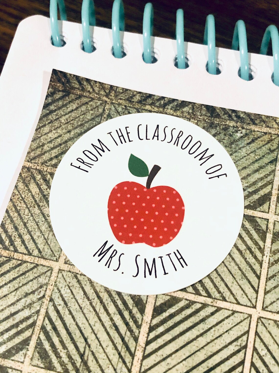 Custom Teacher Stickers From the Classroom Sticker Apple - Etsy