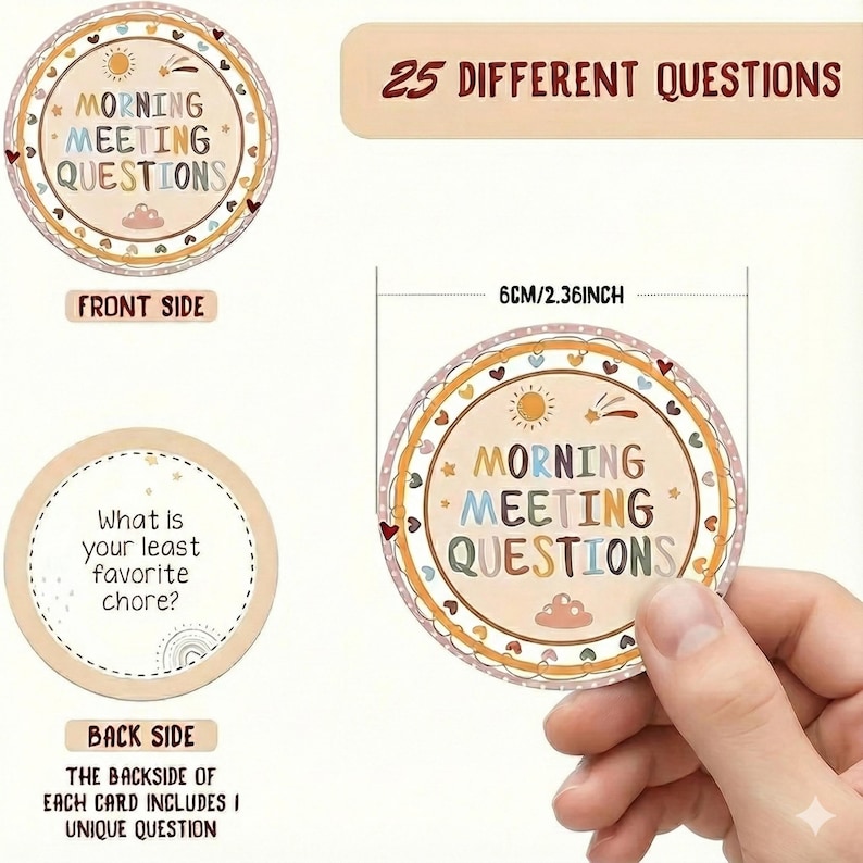 Morning Meeting Questions, Classroom Conversation Starter, Social ...