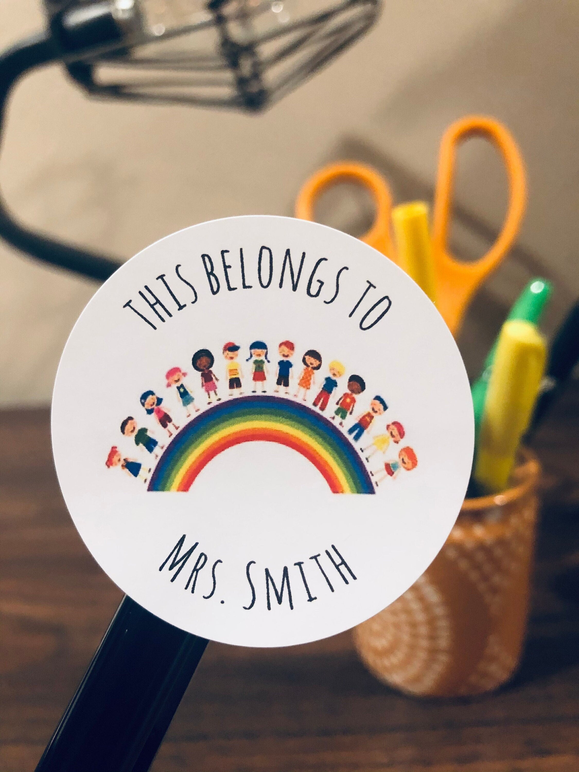 Classroom Stickers, This Book Belongs To, Personalized Stickers for ...