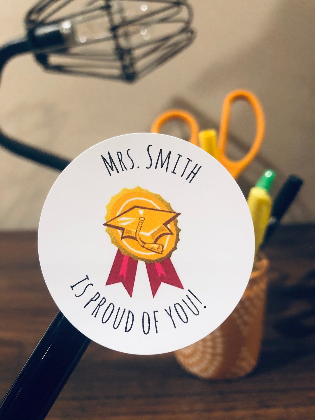 Custom Teacher Stickers, From the Classroom Sticker, Proud of You ...