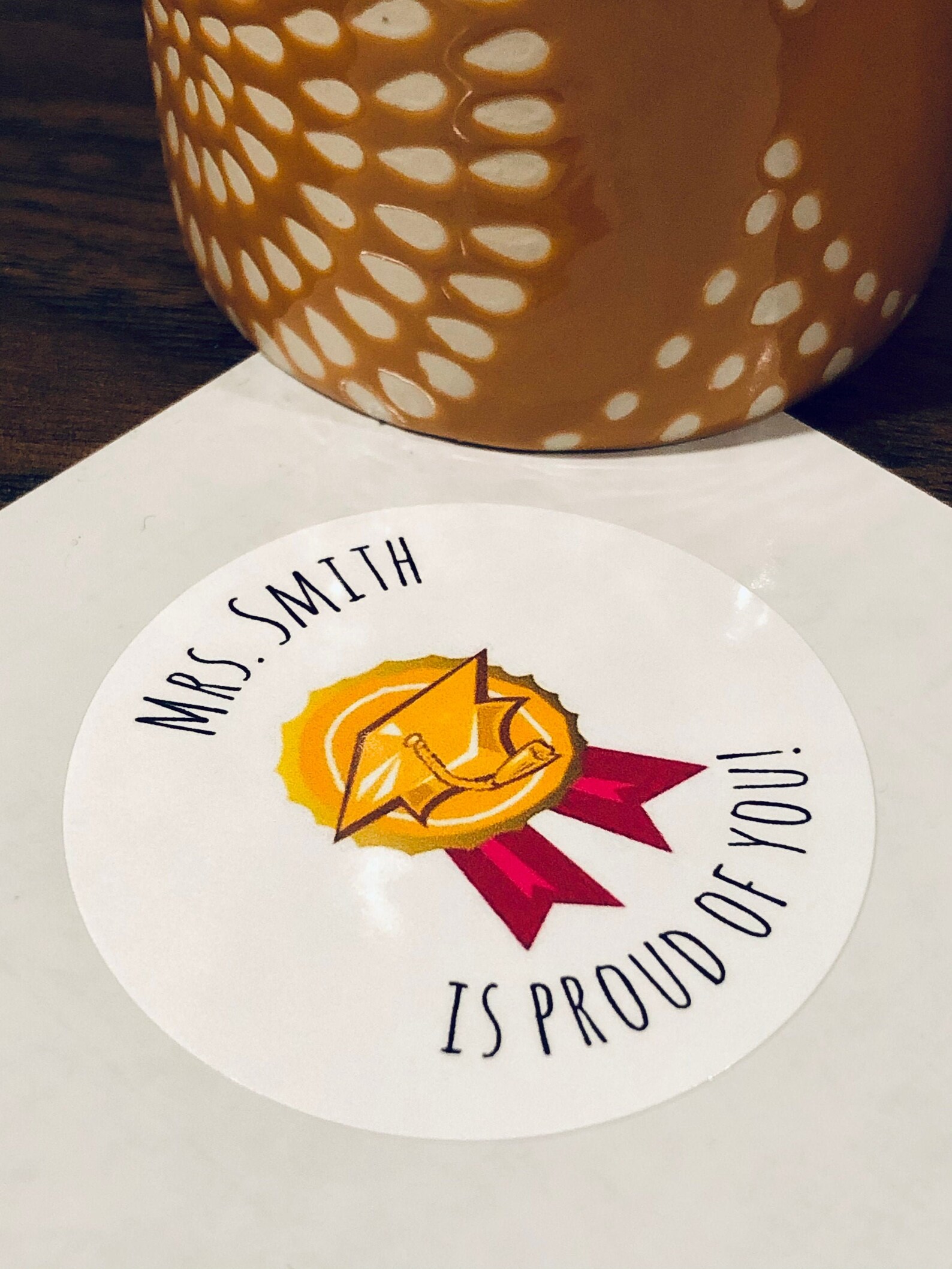 Custom Teacher Stickers From the Classroom Sticker Proud of - Etsy