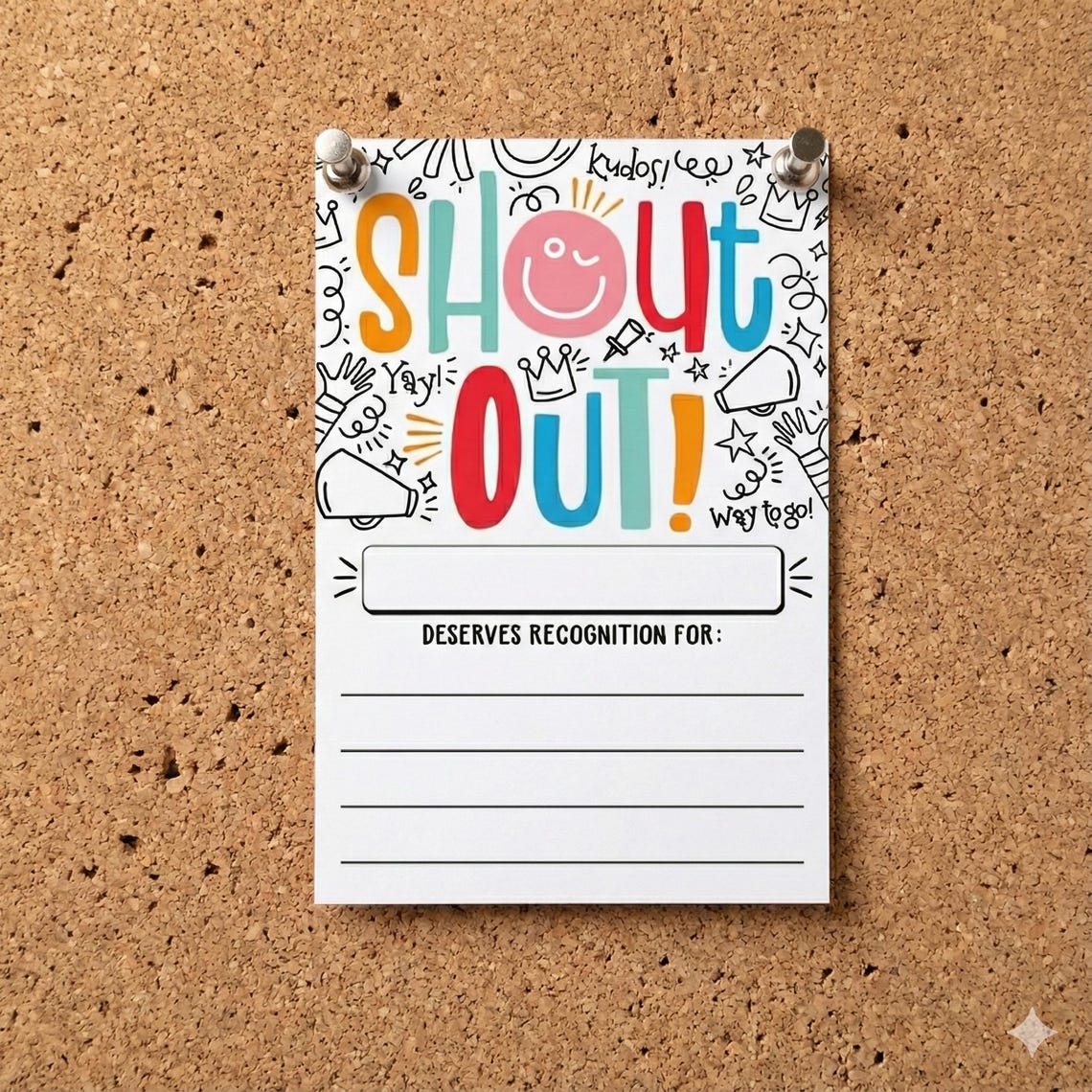 Shout Out Cards for Classroom, Teacher Encouragement Notes, Positive ...