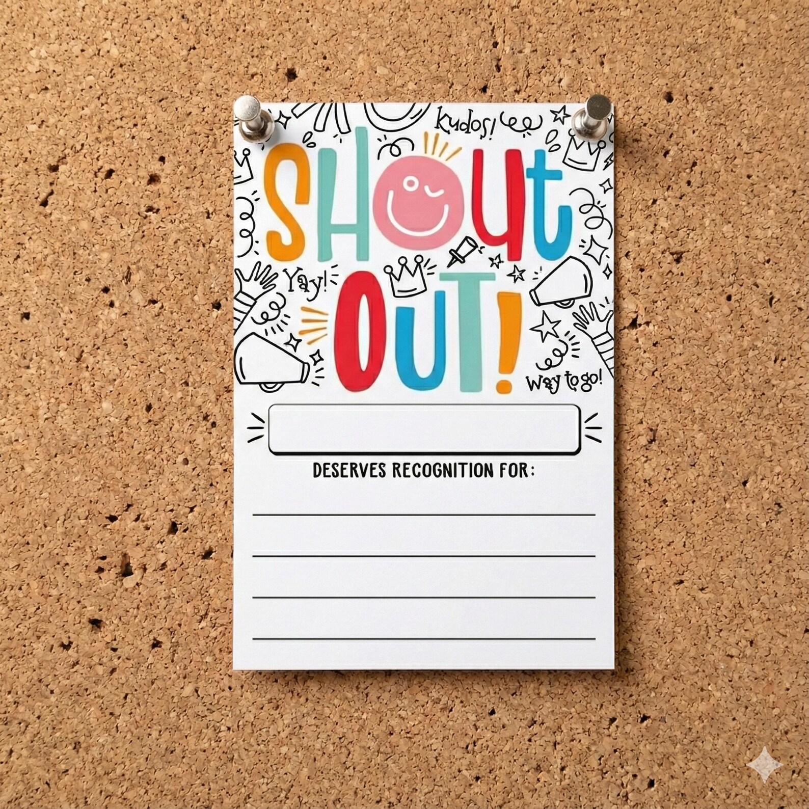 Shout Out Cards for Classroom, Teacher Encouragement Notes, Positive ...