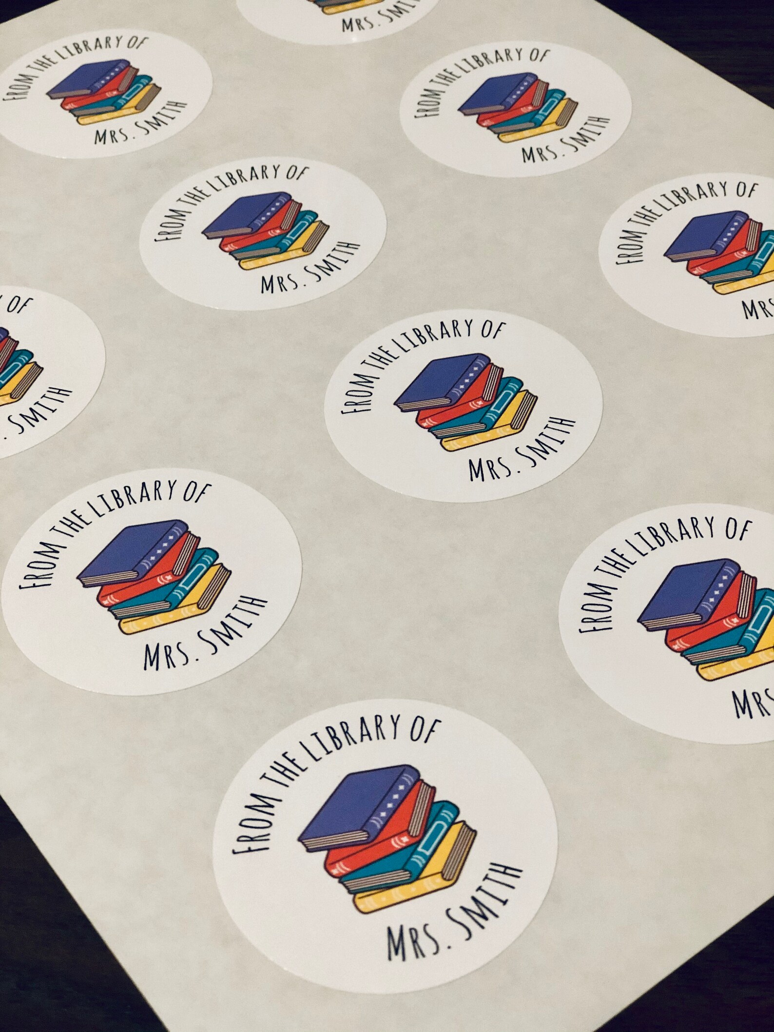 Book Stickers From the Library of Labels Personalized - Etsy