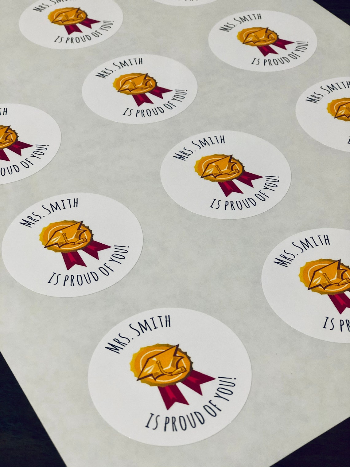 Custom Teacher Stickers, From the Classroom Sticker, Proud of You ...