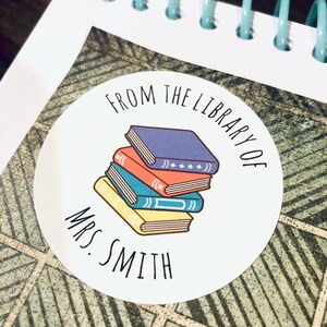 Book Stickers, From the Library of Labels, Personalized Stickers for ...