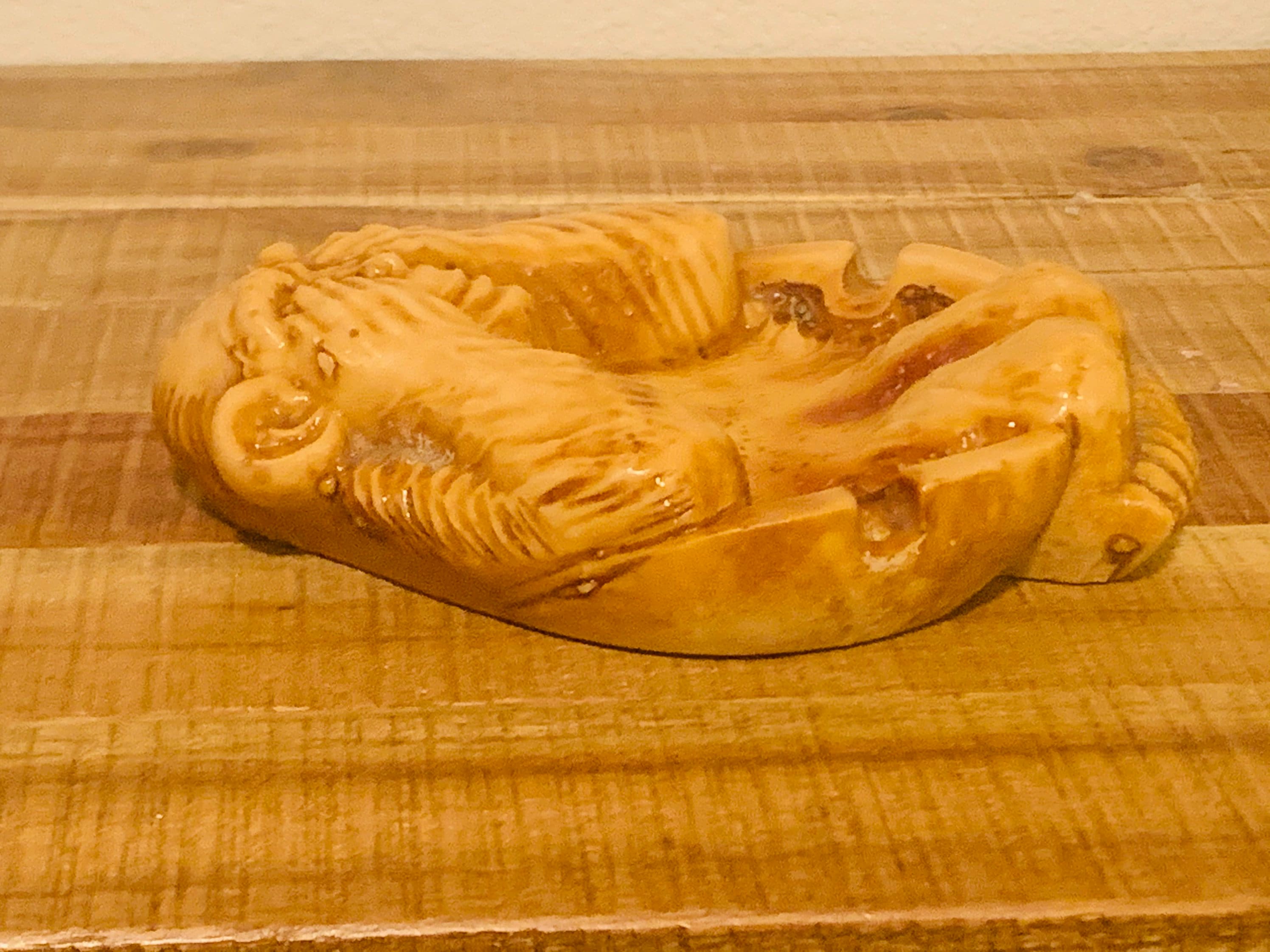 Vintage Monkey Ashtray, Brush Holder, Trinket Dish - Etsy