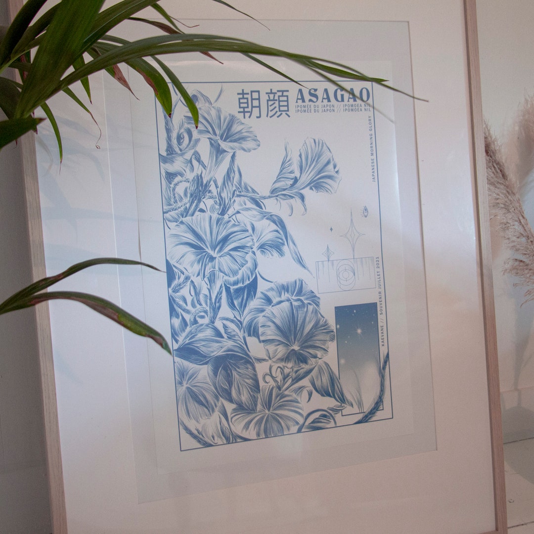 ASAGAO _ Poster A2 - Etsy
