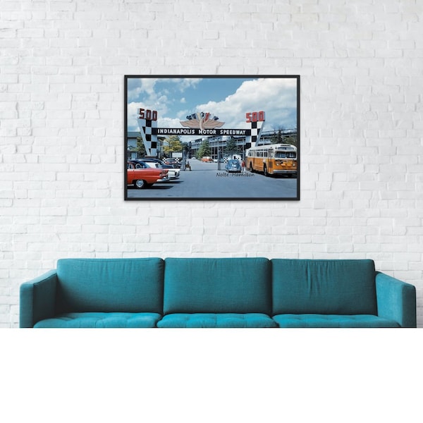 Vintage Speedway Poster - Etsy