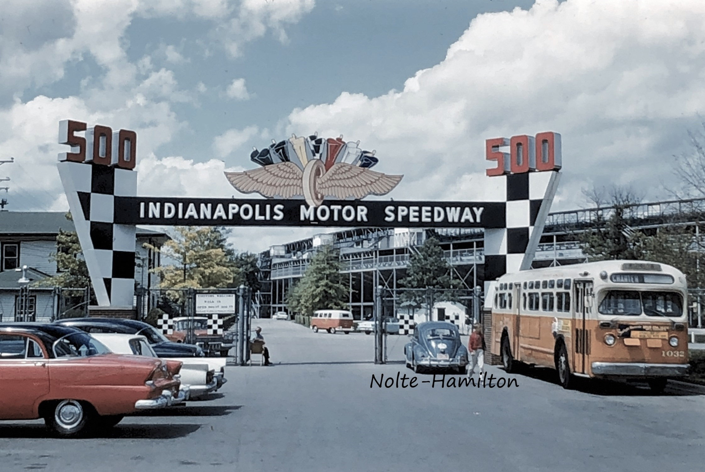 Indianapolis Motor Speedway Vintage Print: 1961 Indy 500 Photo or ...
