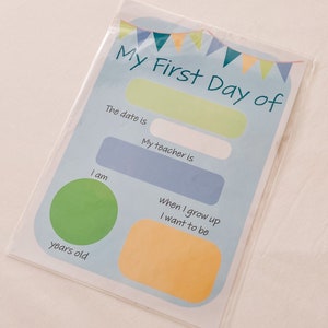 My First Day of Sign - Etsy