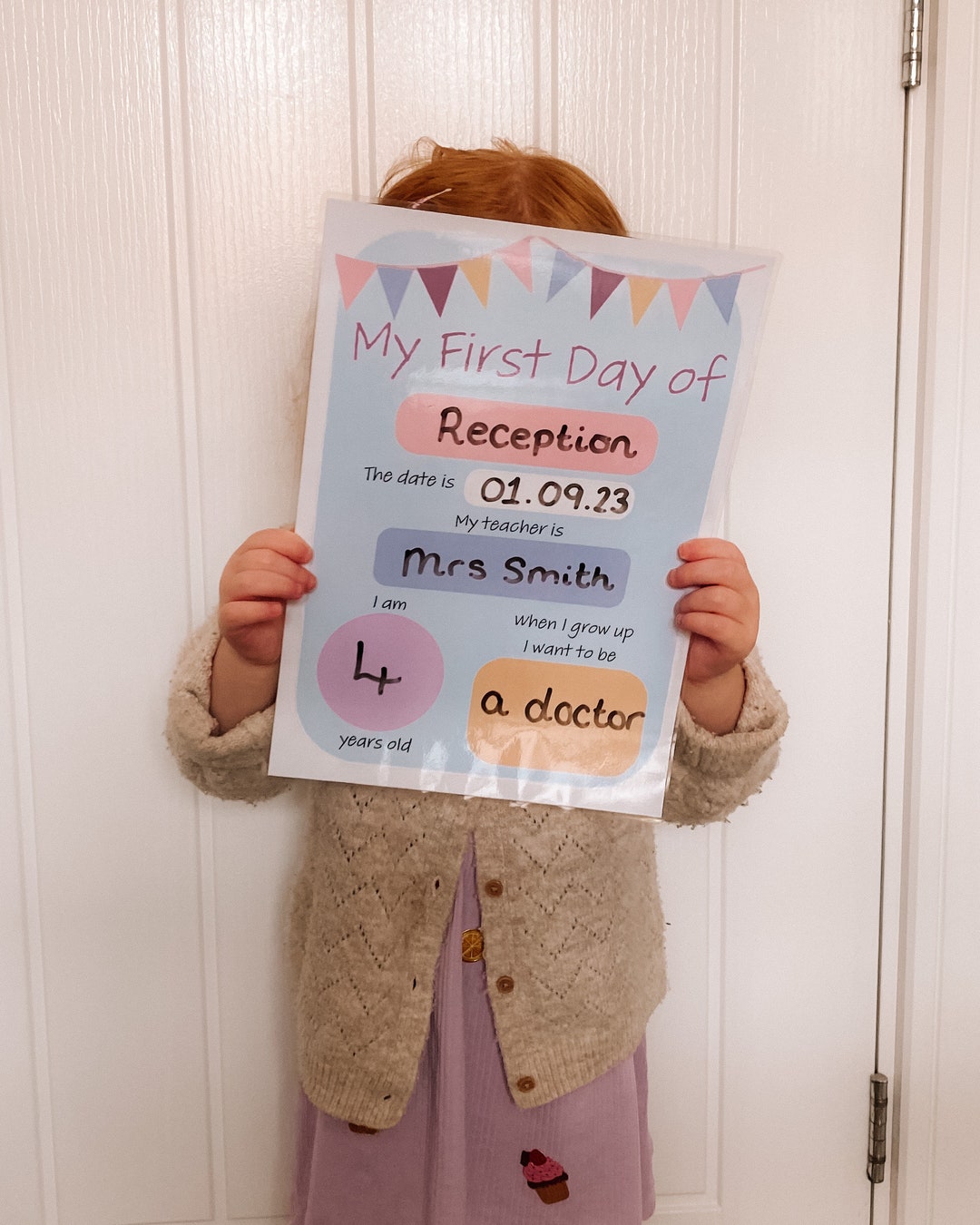 My First Day of Sign - Etsy