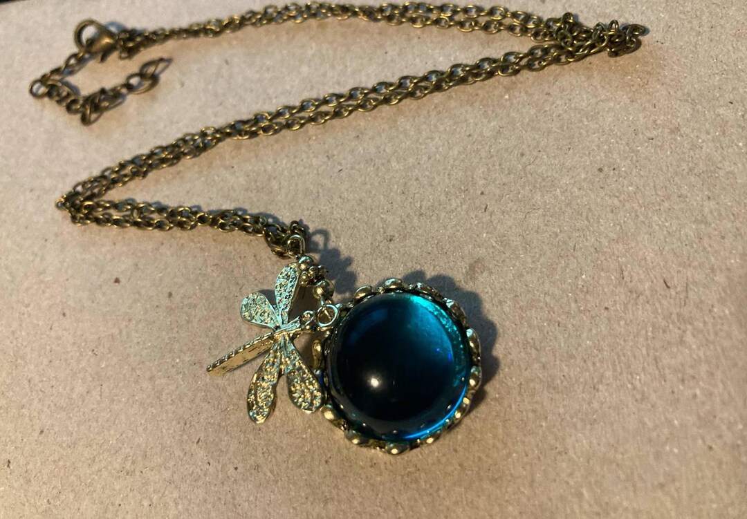 Vintage Inspired Good Luck Dragonfly Pendant Necklace - Etsy