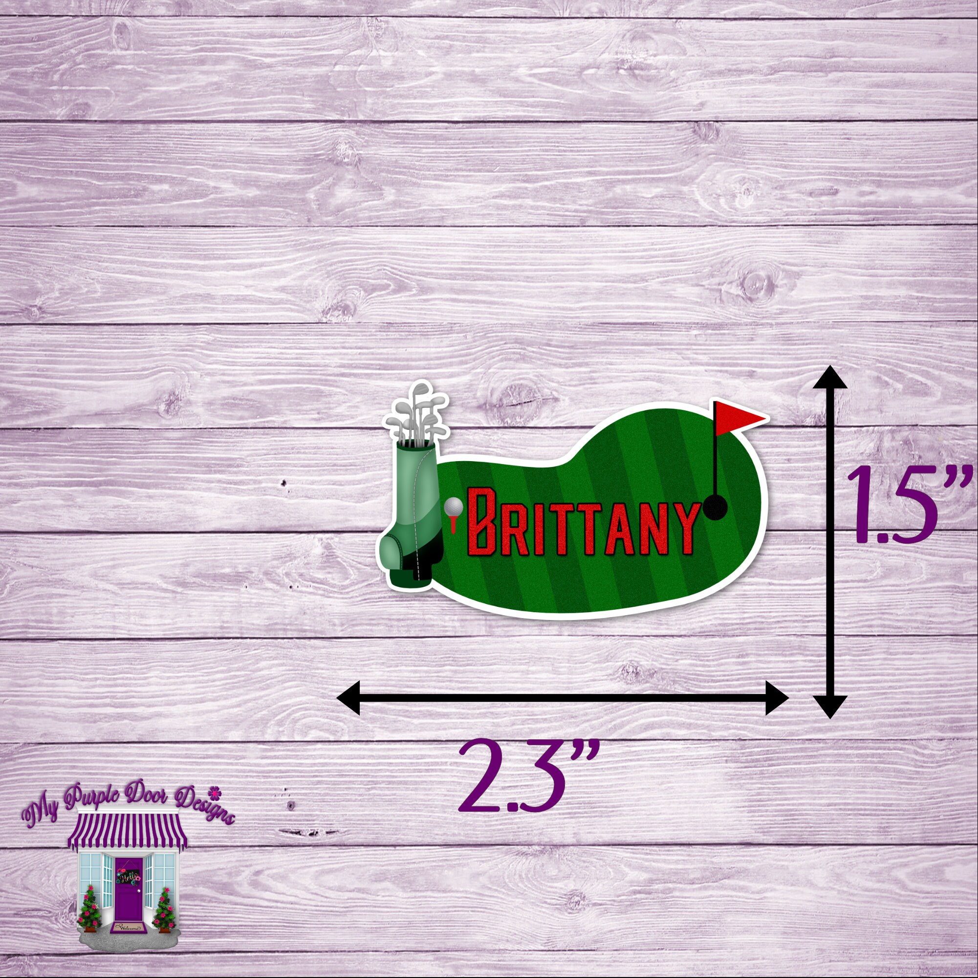 Golf Bag Address Labels, Name Stickers, Personalized Mailing Address ...