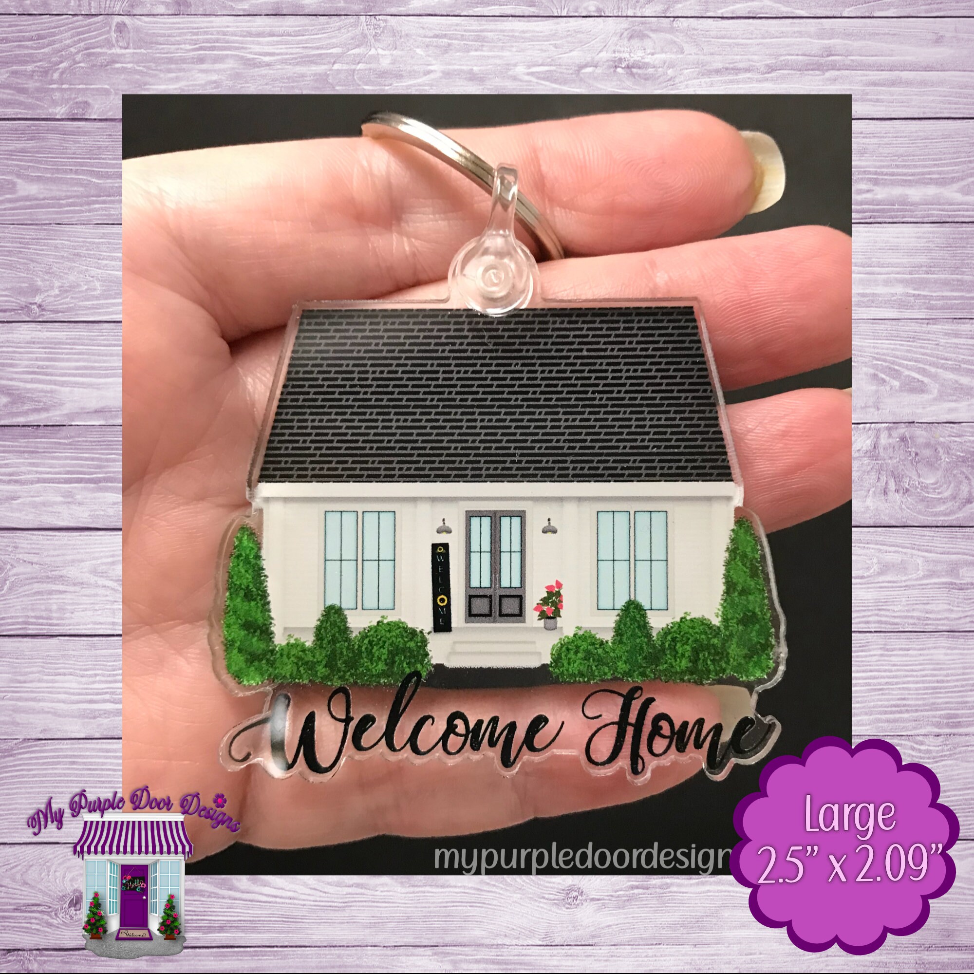 Welcome Home Keychain Perfect Realtor Gift New Home Keyring - Etsy