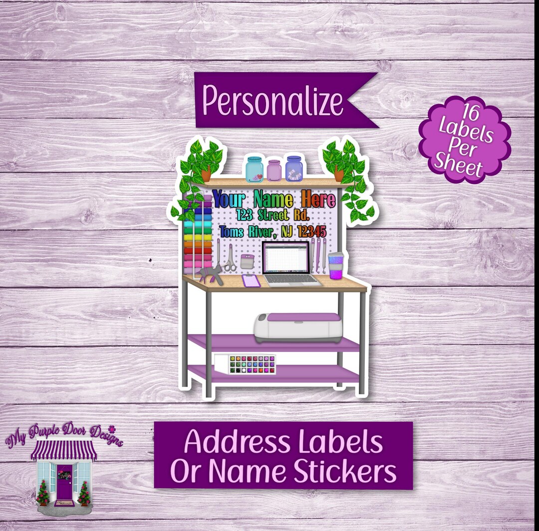 Creation Station Return Address Labels, Personalized Mailing Address ...