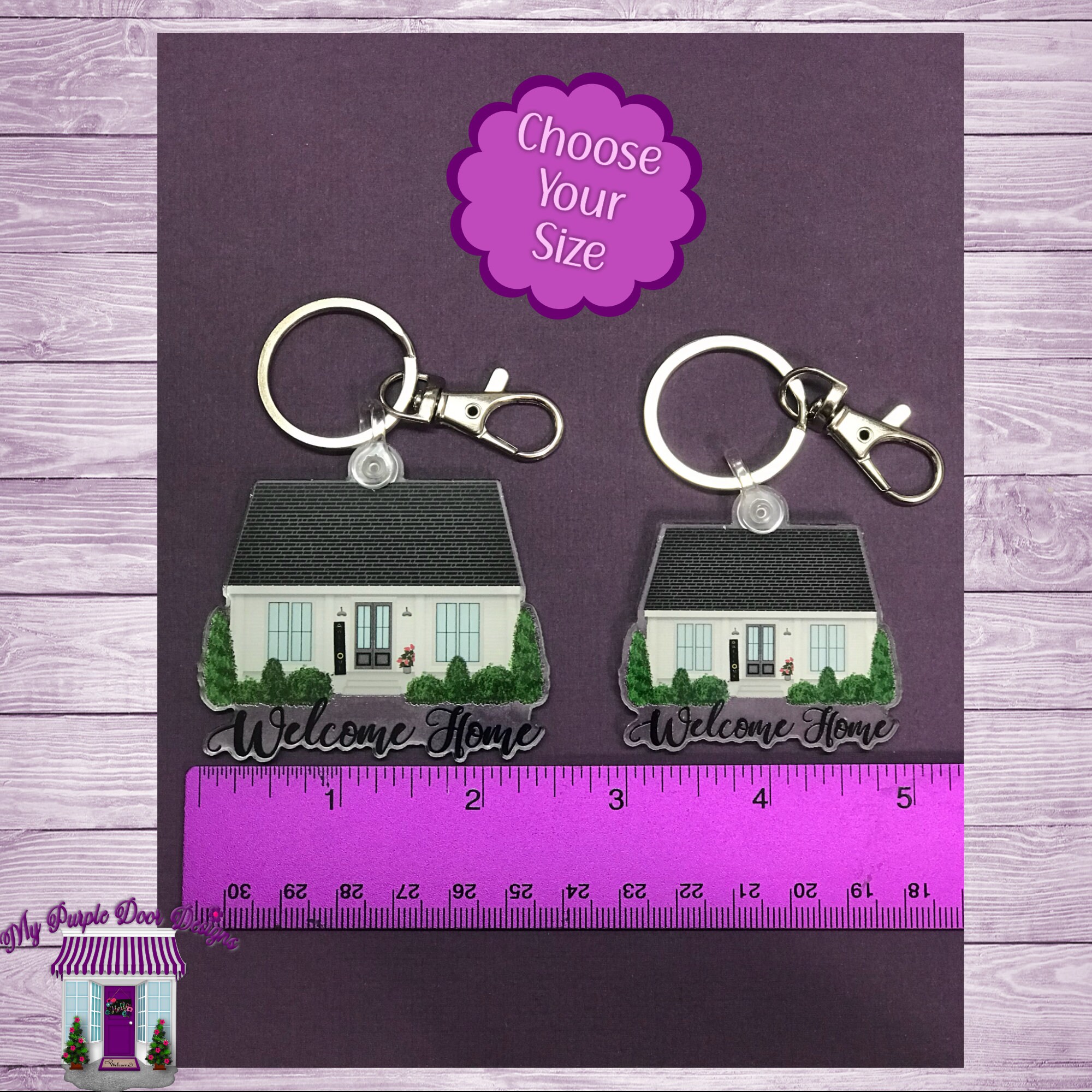Welcome Home Keychain Perfect Realtor Gift New Home Keyring - Etsy