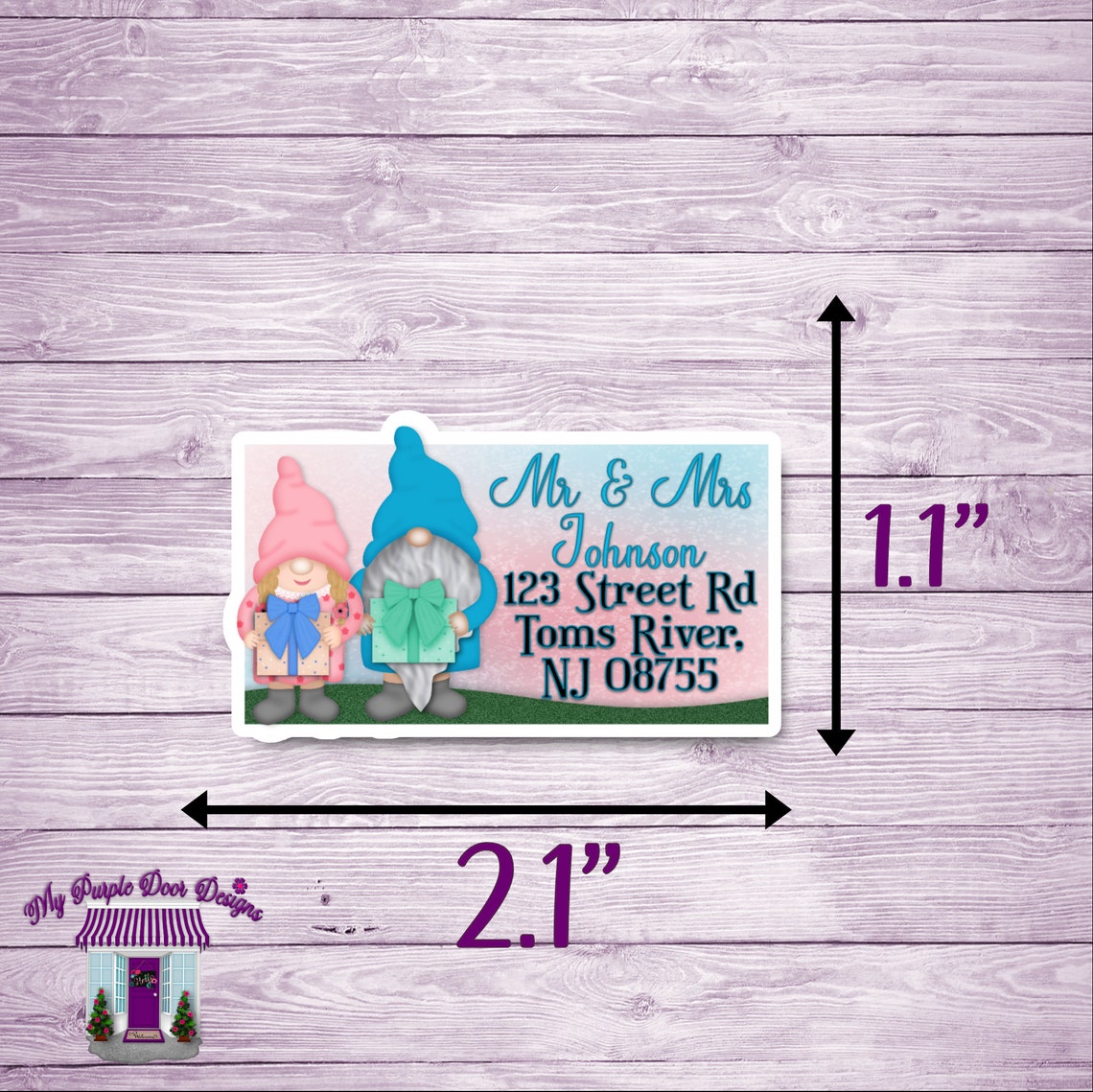 Return Address Labels, Gnomes Friends Gifts Personalized Mailing ...