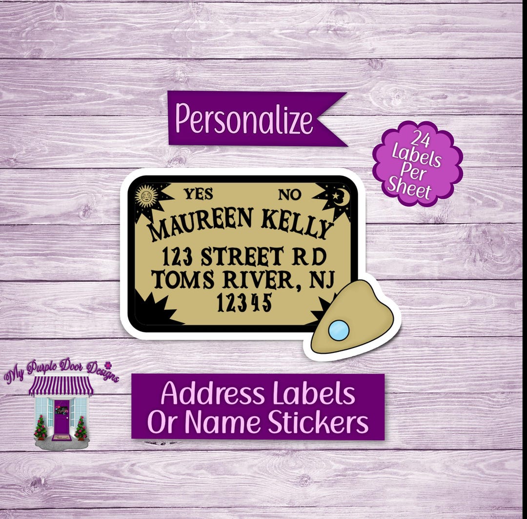 Spirit Board Return Address Labels: Personalized Halloween Spooky ...