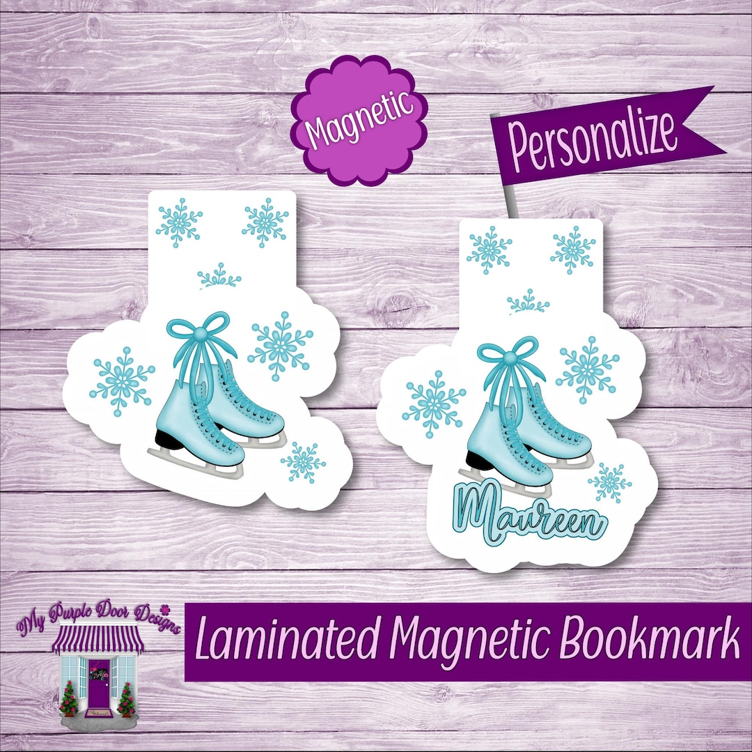 Figure Ice Skater Magnetic Bookmark Handmade, Gift for Book Lover ...