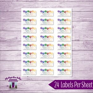 Dog Paws Return Address Labels, Personalized Mailing Address Stickers ...