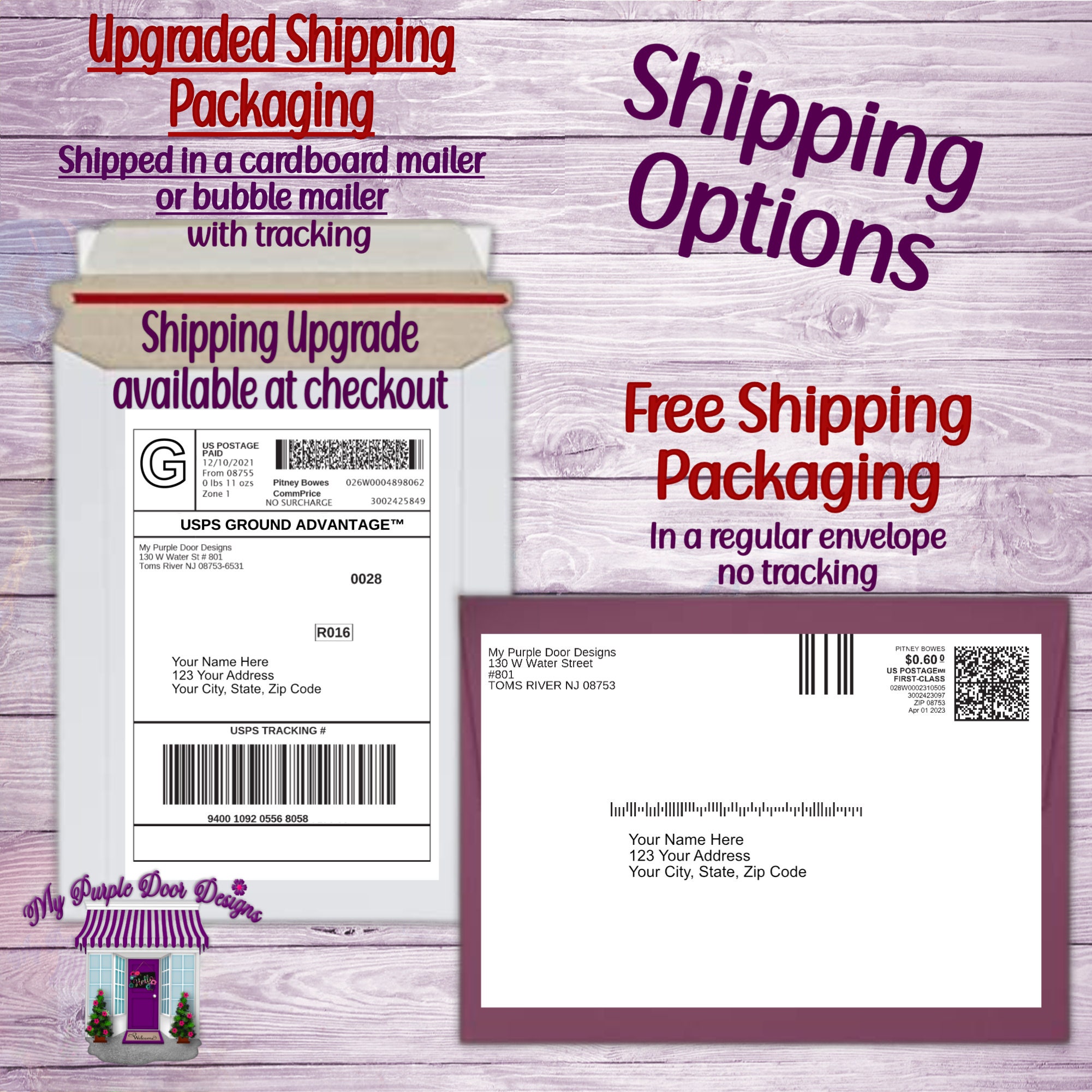 Golf Bag Address Labels, Name Stickers, Personalized Mailing Address ...