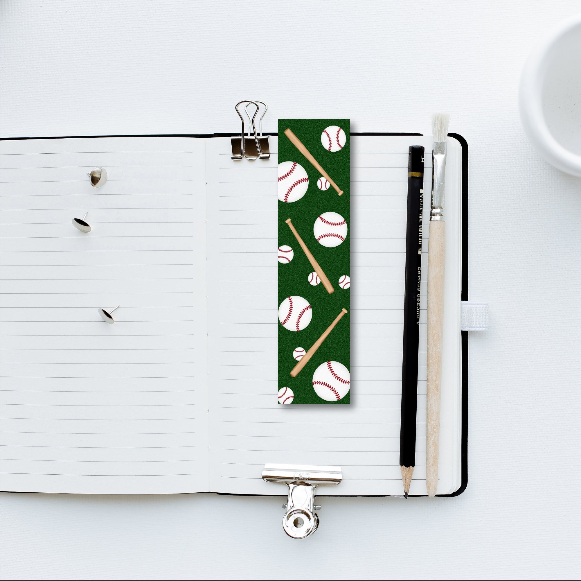 Bookmark Baseball, Add Personalization, Double Sided With or Without ...