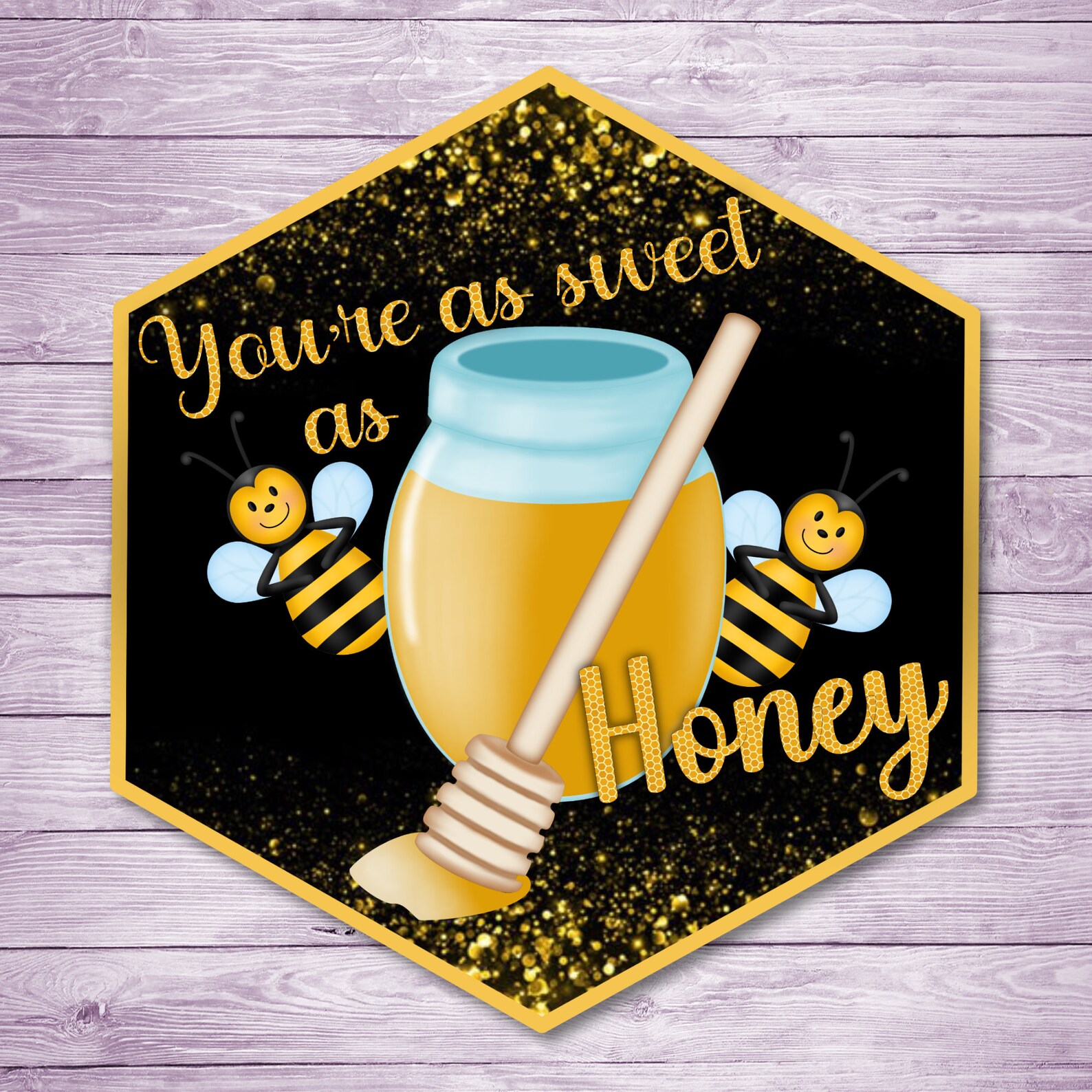 You're as Sweet as Honey Bees Die Cut Glossy Waterproof - Etsy