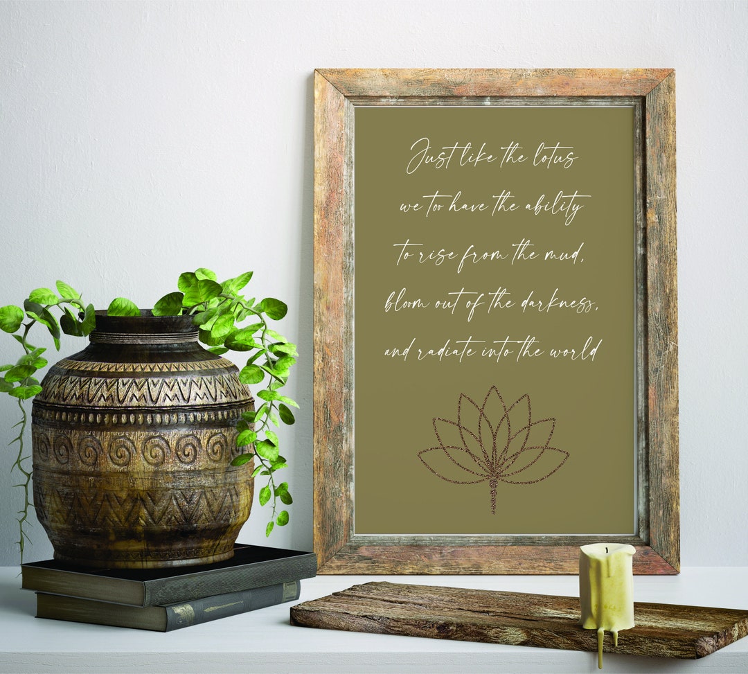 Lotus Flower Poem Digital Download Lotus Flower Digital - Etsy