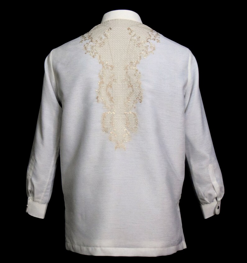 Barong Tagalog Traditional Filipino Ivory Formal Shirt Etsy