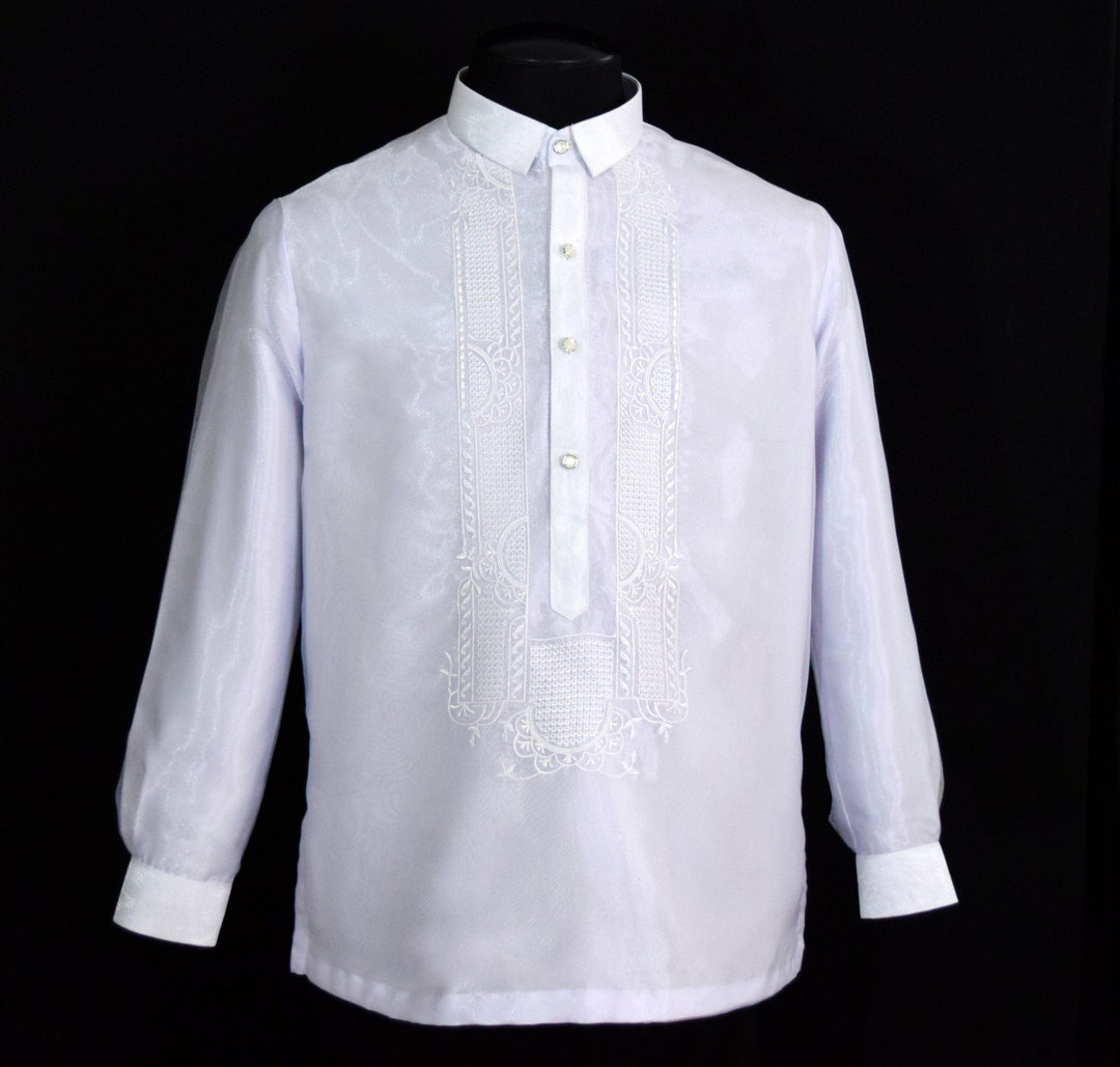 Boy's White Barong Tagalog | Filipino Formal Modern Philippine National ...
