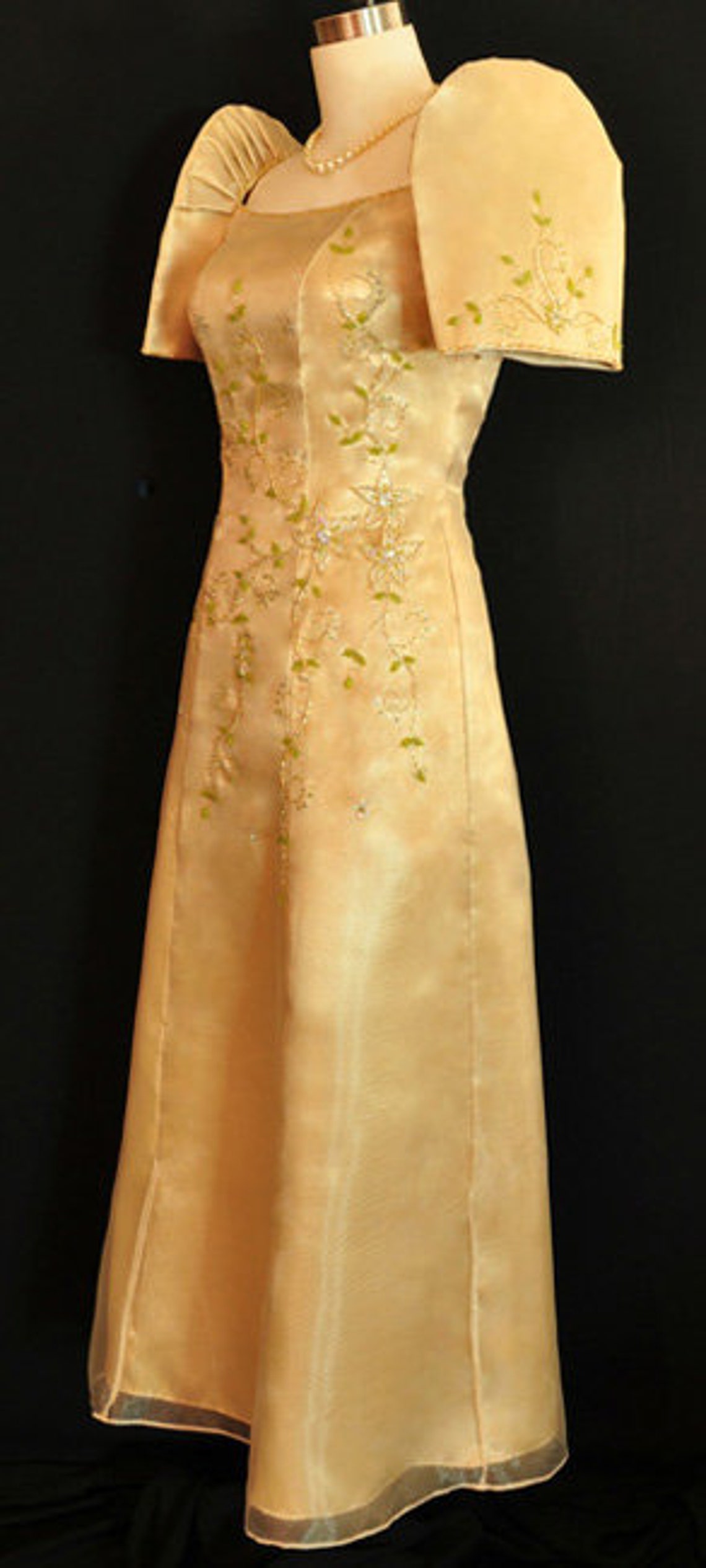Traje De Mestiza Gown Maria Clara Terno Filipino Formal Baro | Etsy UK