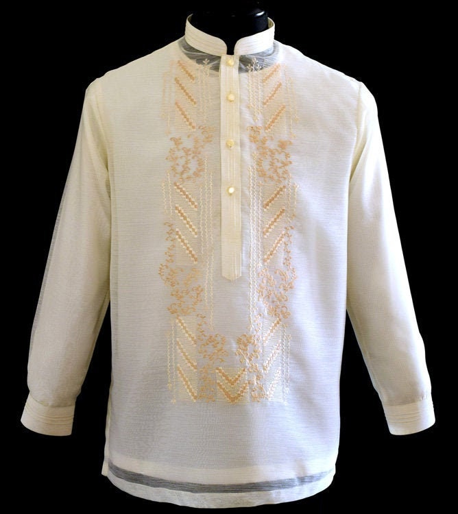 Barong Tagalog Filipino Formal Shirt Philippine National Etsy