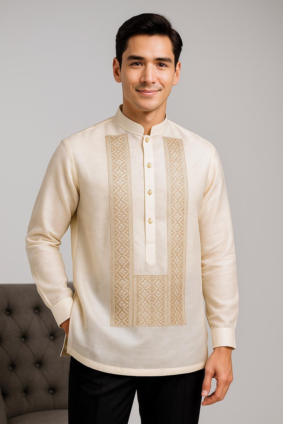 Barong Tagalog Filipino Formal Shirt | Philippine National Costume ...