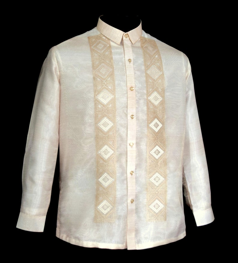 Full-open Barong Tagalog Filipino Formal National Costume #1095 - Etsy